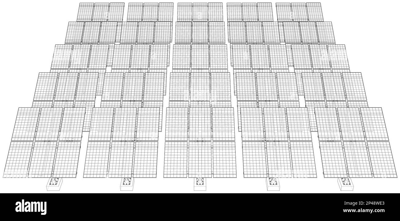 Solar Panel Field Stock Photo - Alamy