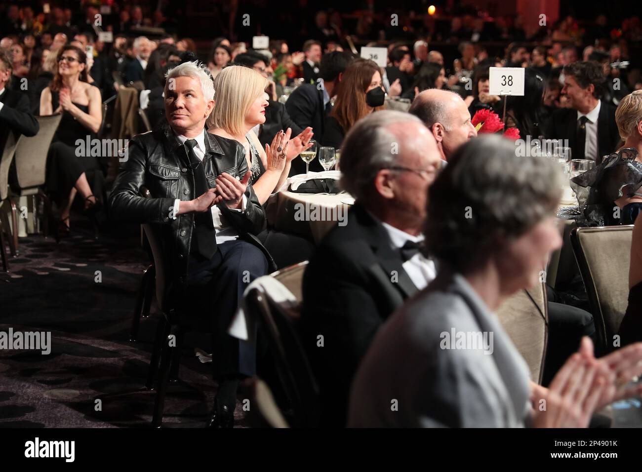 Baz Luhrmann and Mandy Walker seen during the 37th American Society of ...