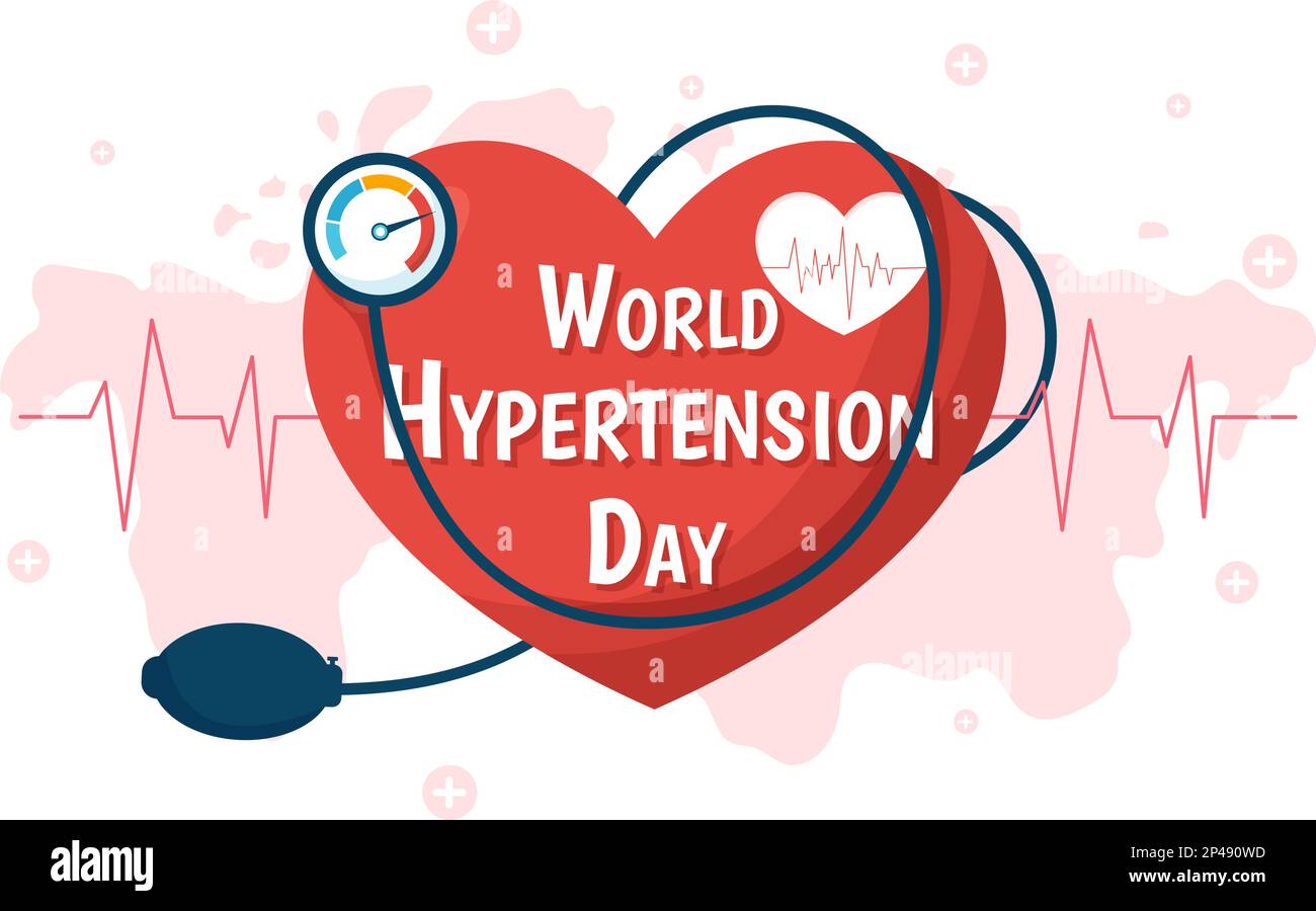 World Hypertension Day on May 17th Illustration with High Blood ...
