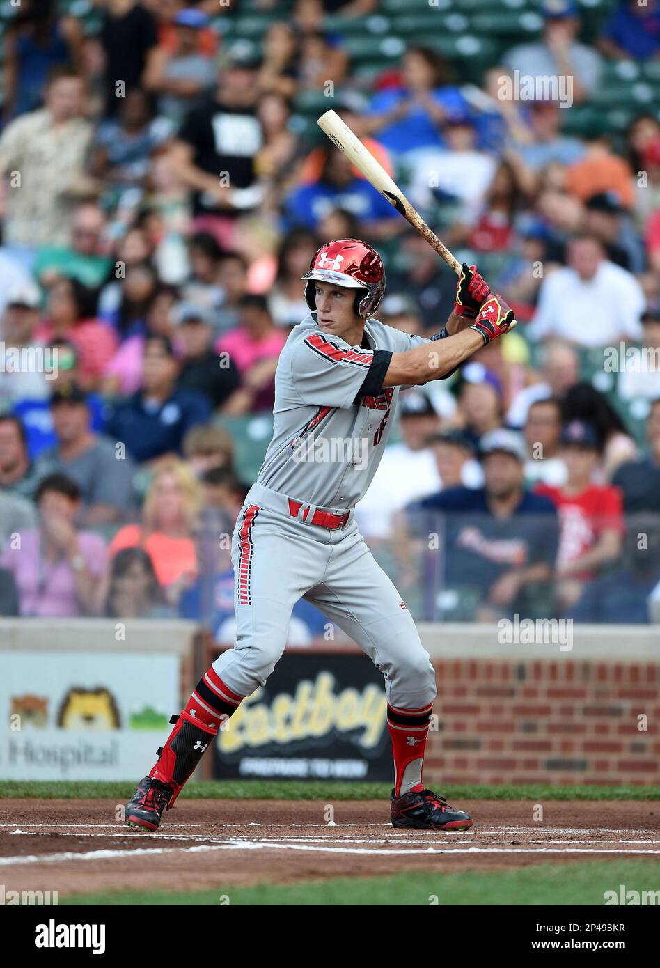Mitchell Hansen (16) of Plano High School in Plano, Texas during the ...