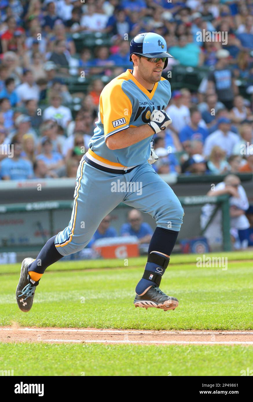 Tampa Bay Rays Curt Casali (59) during a game against the Chicago Cubs ...