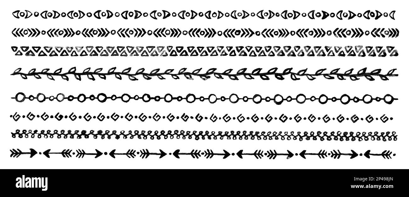 Black and white monochrome abstract border frame isolated Stock Photo ...