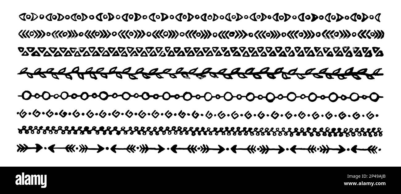 Black and white monochrome abstract border frame vector isolated Stock ...