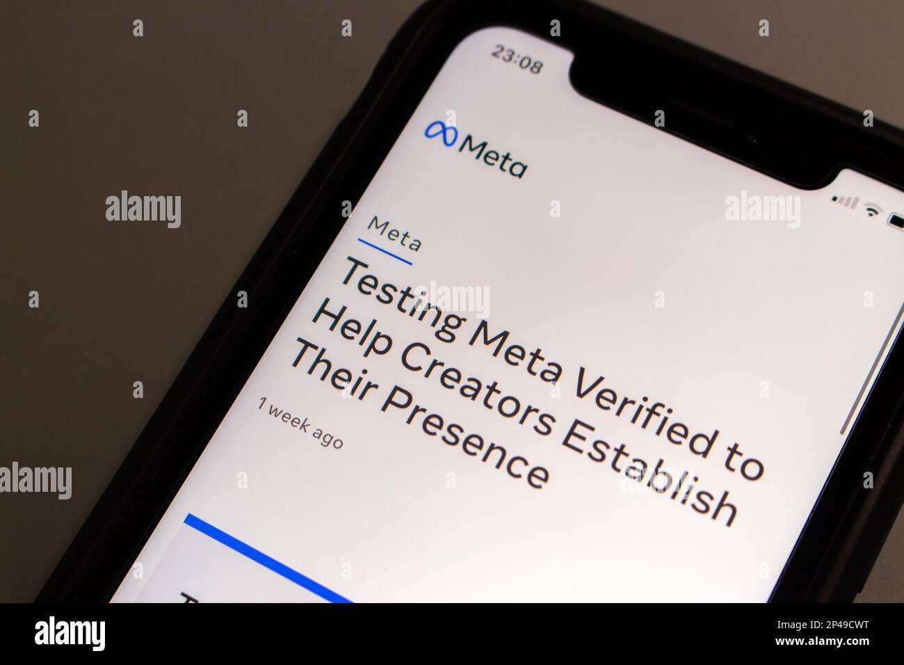 Vancouver, CANADA - Feb 26 2023 : “Testing Meta Verified to Help ...