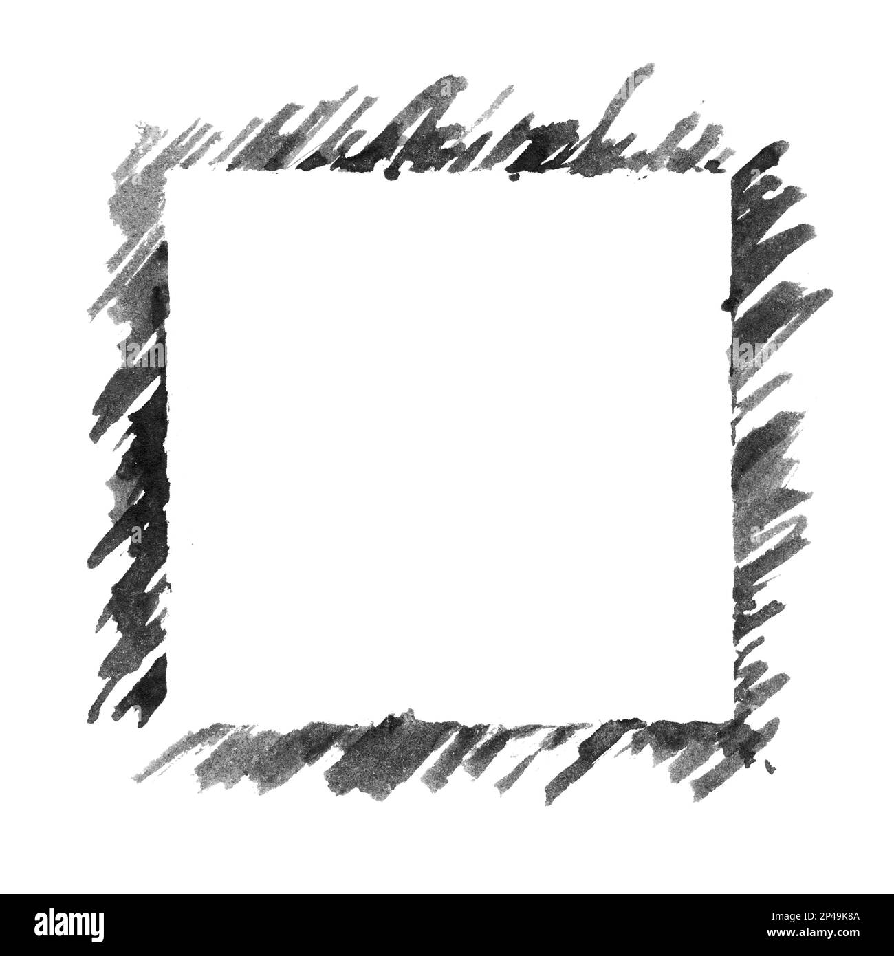 Black and white monochrome abstract frame isolated Stock Photo - Alamy