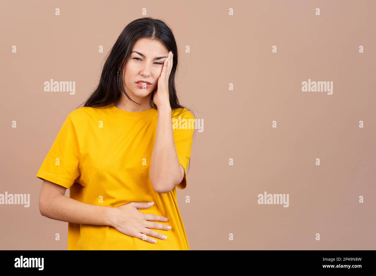 Discomfort uncomfortable human face hi-res stock photography and images ...