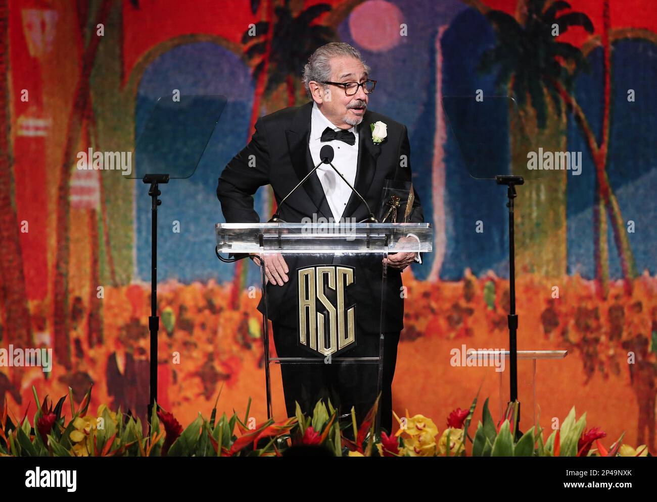 Cinematographer Fred Murphy accepts the Career Achievement in ...