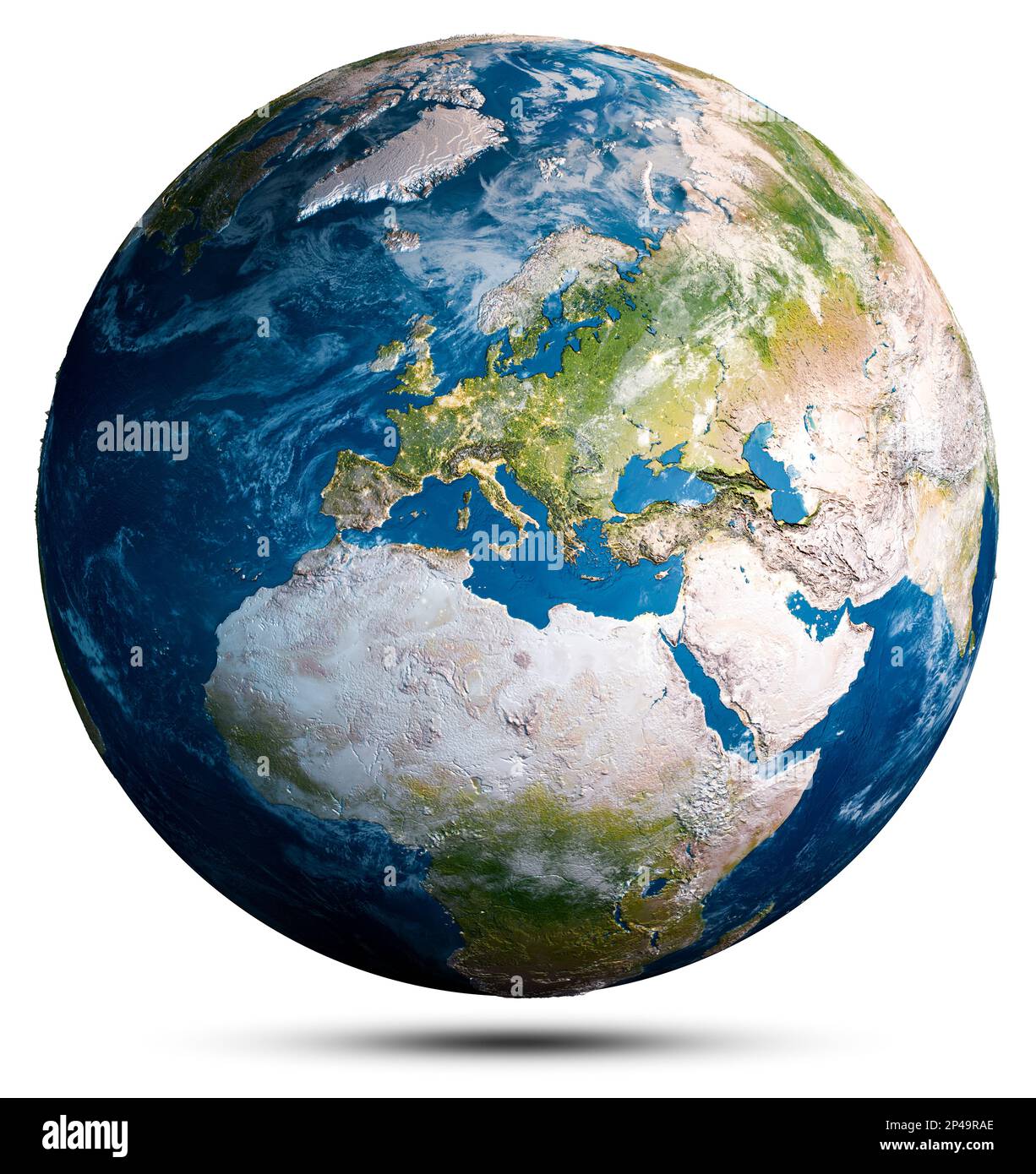 Earth globe world map. Elements of this image furnished by NASA. 3d ...