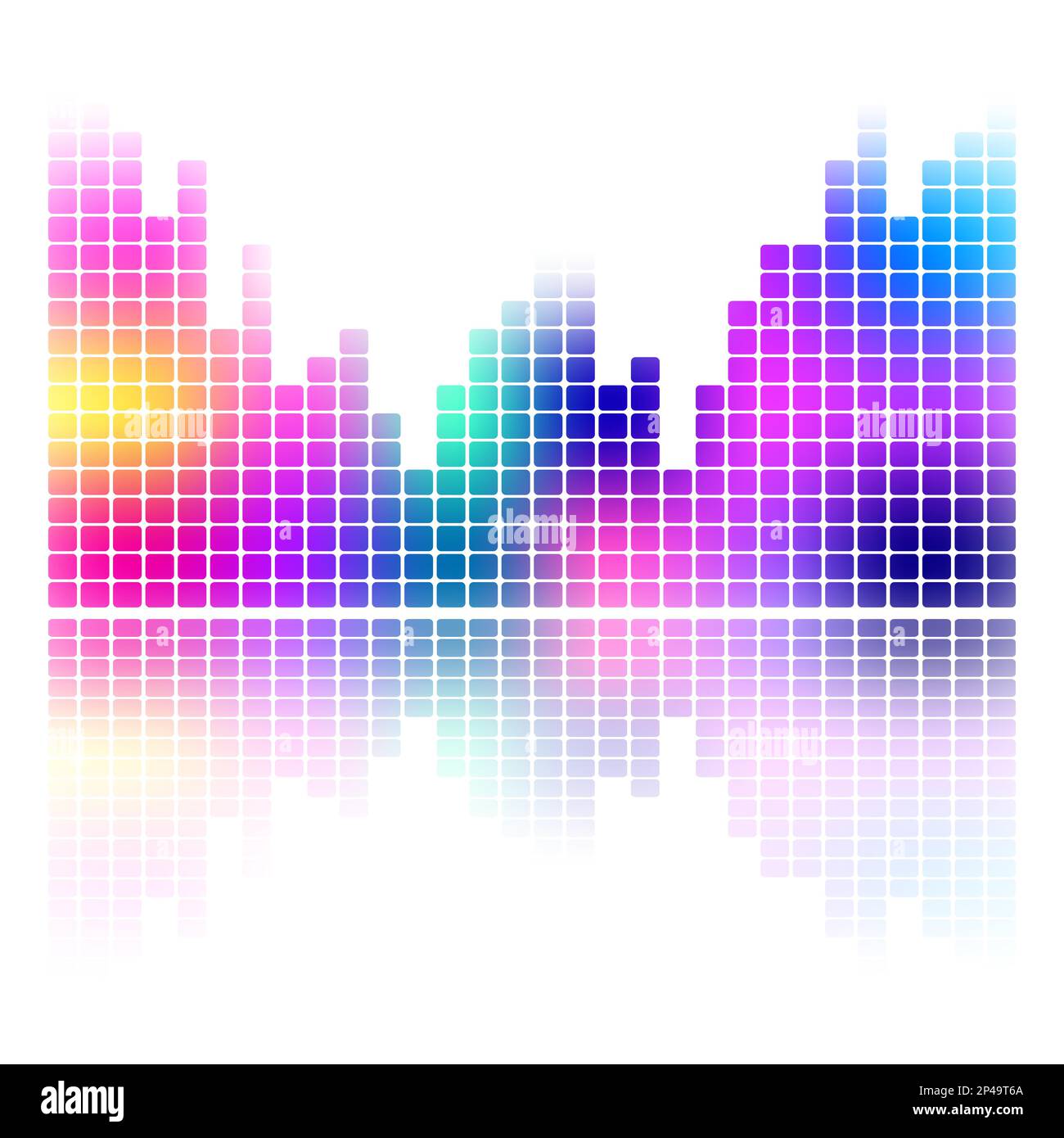Colorful music equalizer sound wave isolated vector Stock Vector Image ...