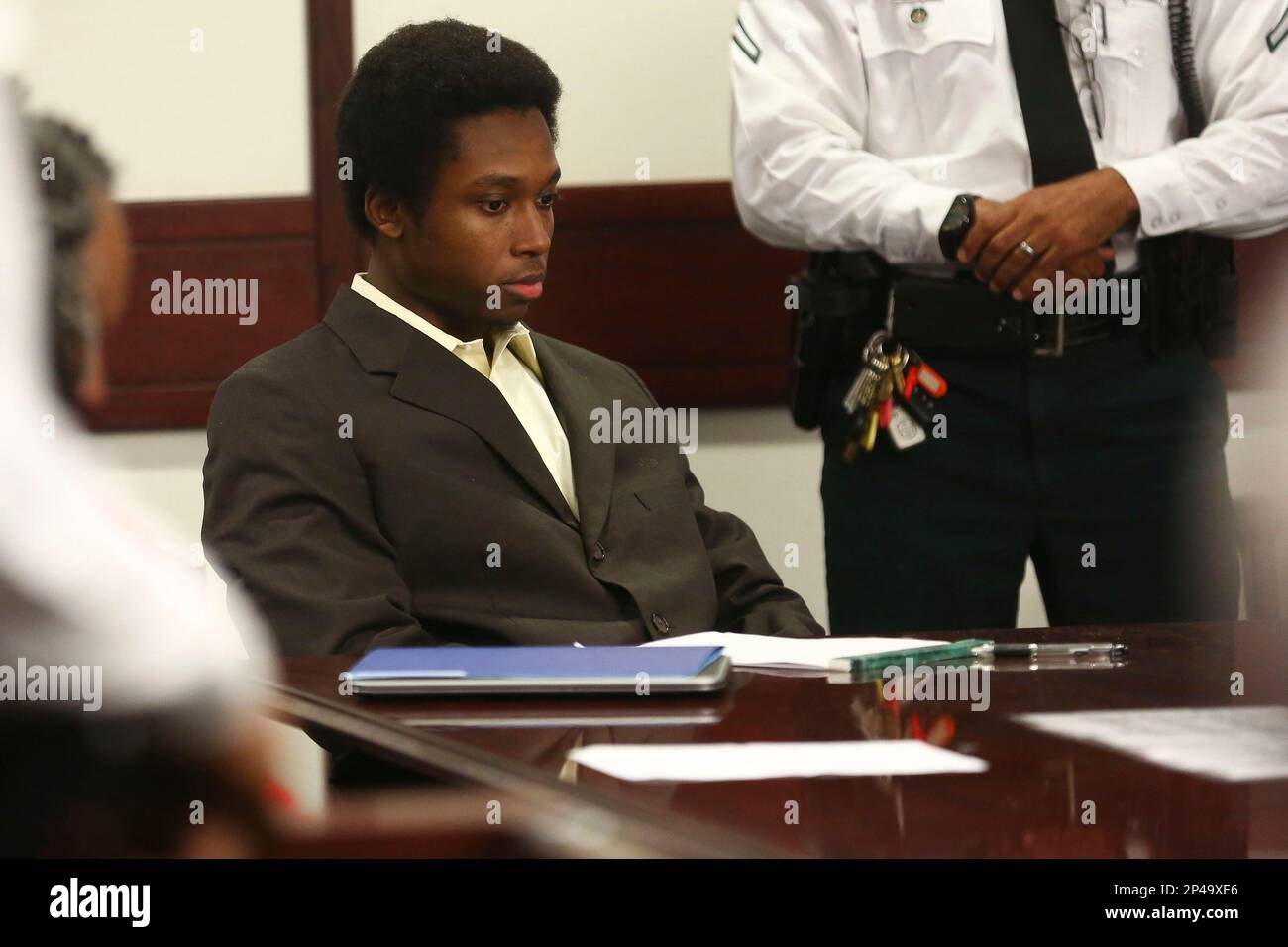 Richard McTear listens to the verdict of the judge during his trial at ...