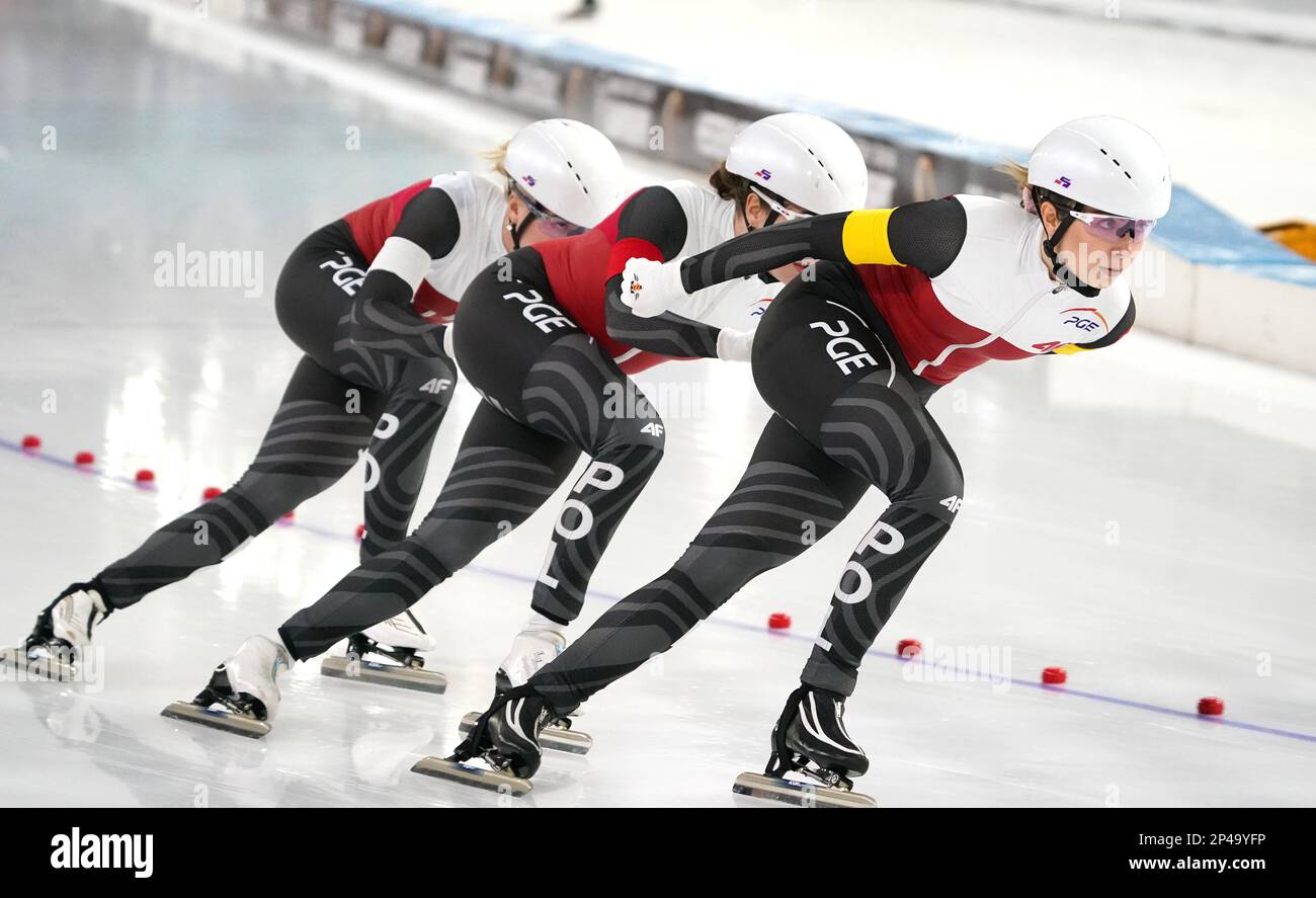 Karolina Bosiek (POL), Magdalena Czyszczon (POL) and Olga Kaczmarek ...