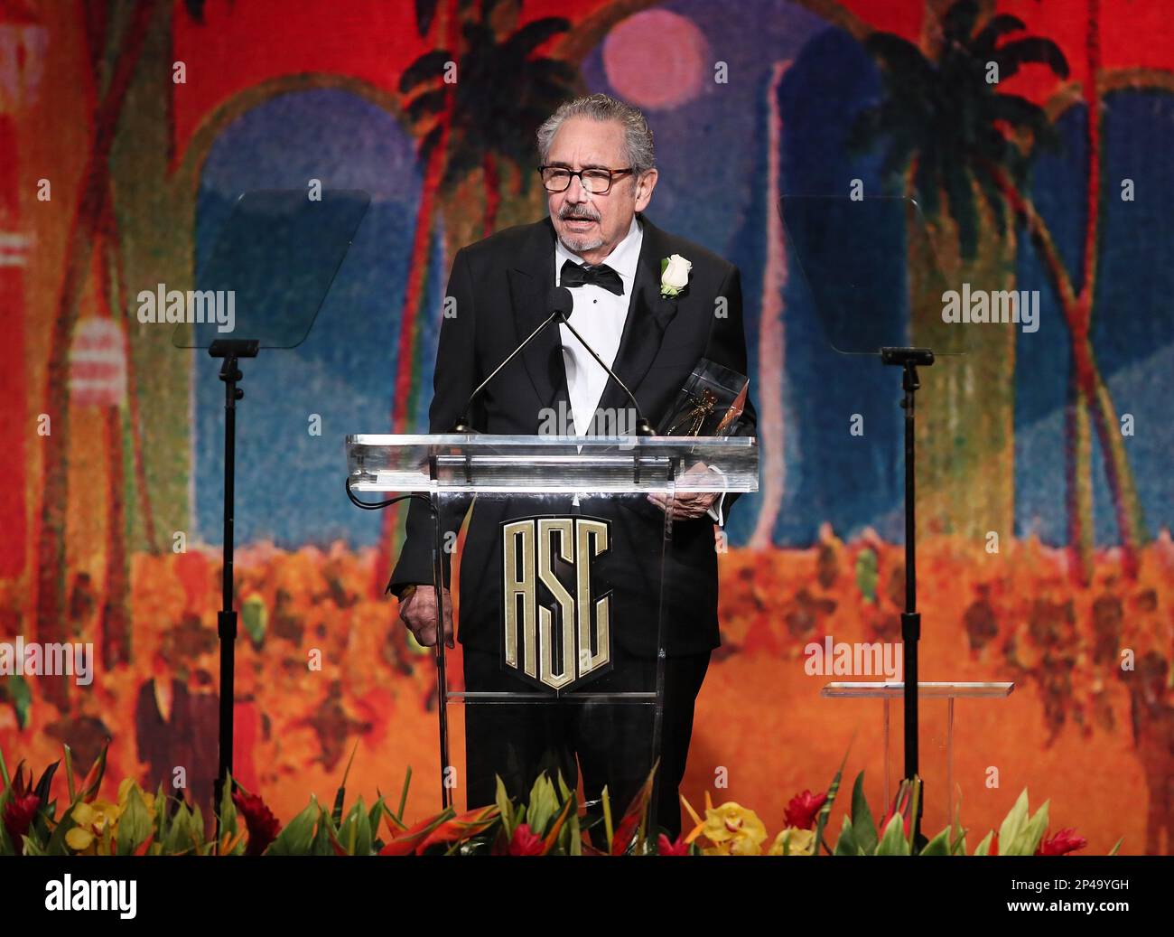 Cinematographer Fred Murphy accepts the Career Achievement in ...