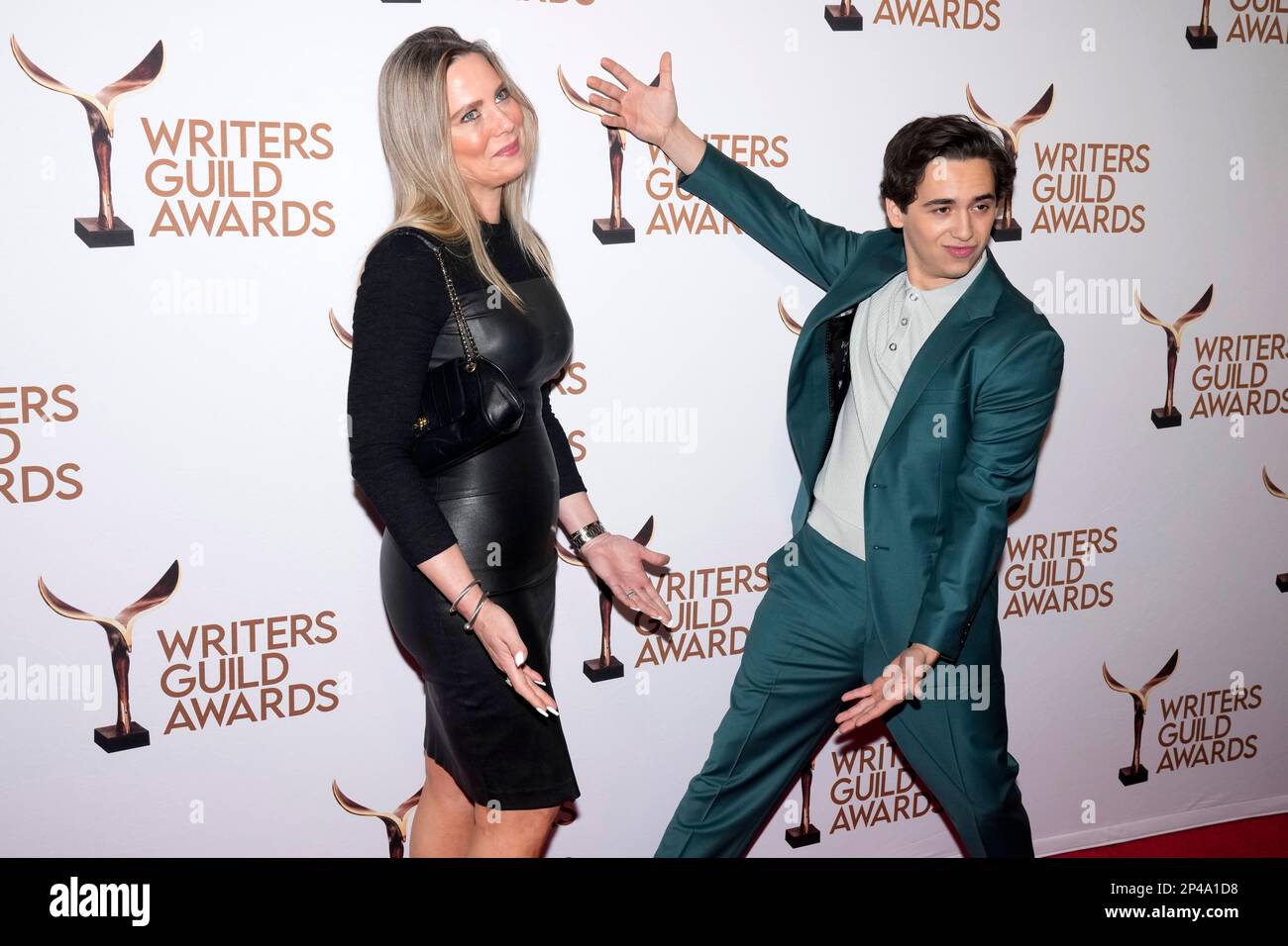 Isabel Cancela and Marcello Hernandez attend the 75th annual Writers ...
