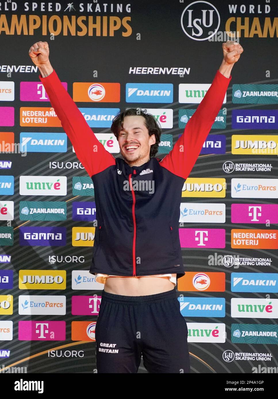 Cornelius Kersten (GBR) ceremony 1000m men during ISU World ...