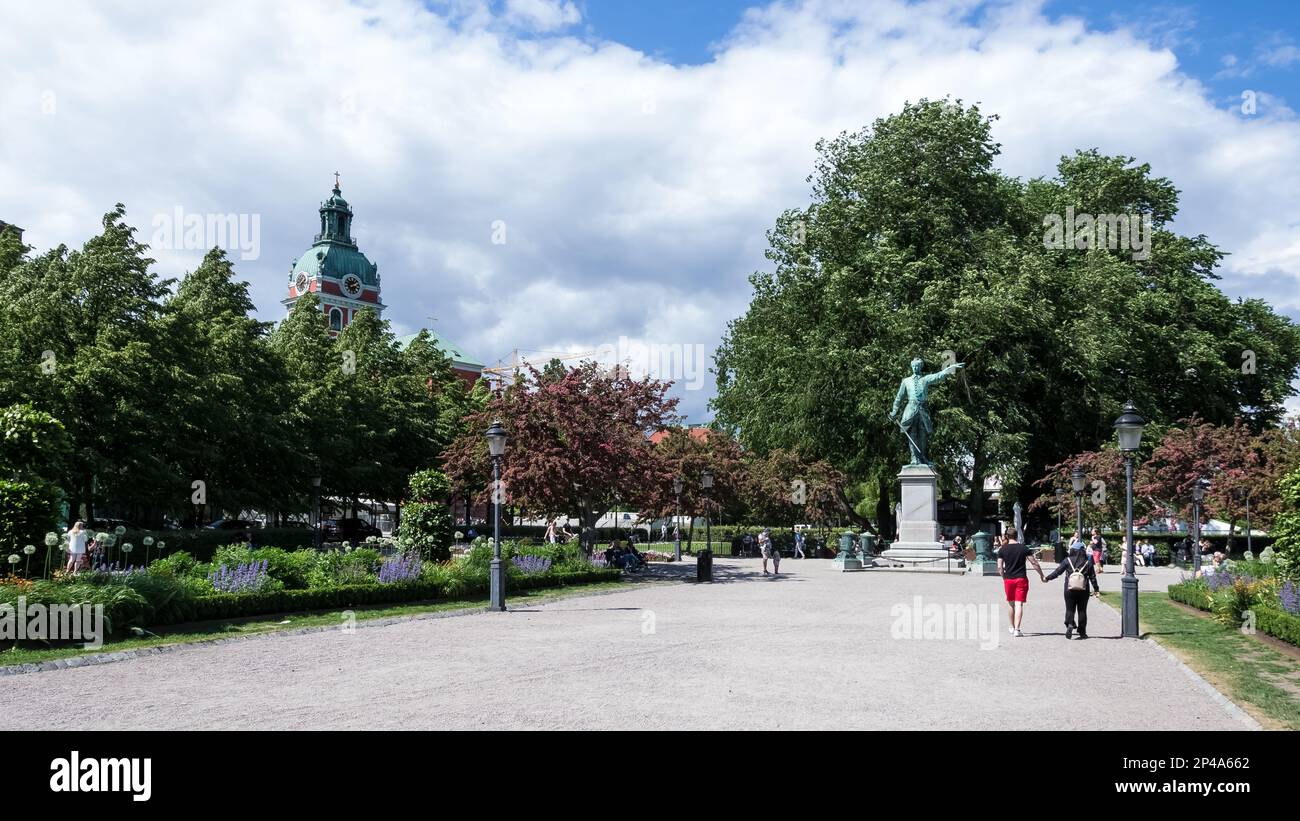 Architectural detail of the southern third of the Kungsträdgården (King ...