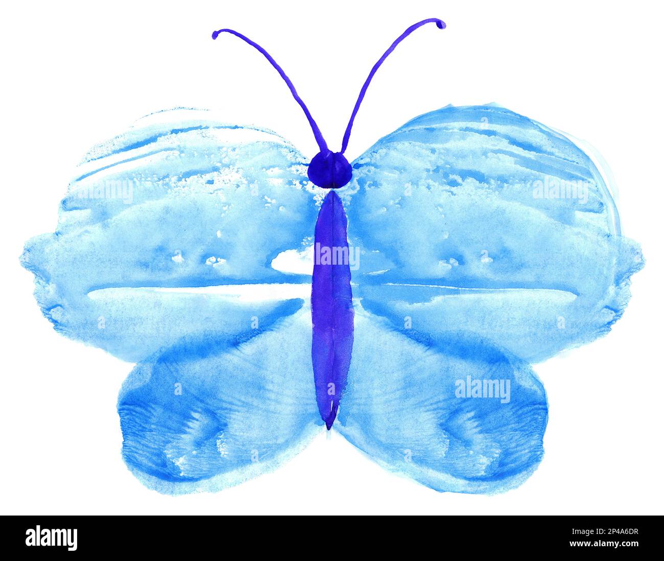 Watercolor butterfly monotype print water texture background Stock ...