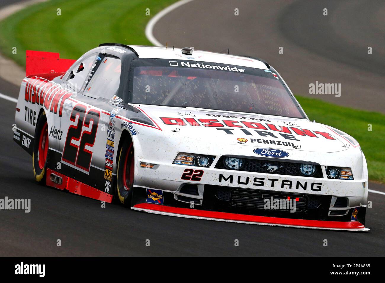 Joey Logano during the NASCAR Nationwide Series Lilly Diabetes 250 race ...