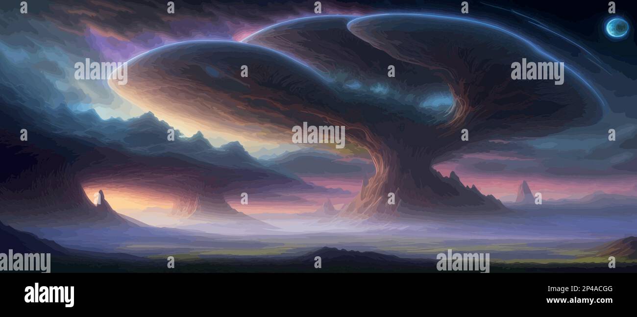 Doorway to another space Stock Vector Images - Alamy