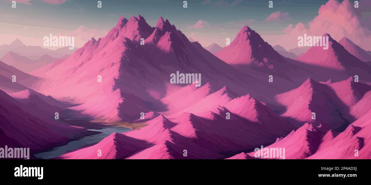 Background material landscapes Stock Vector Images - Alamy