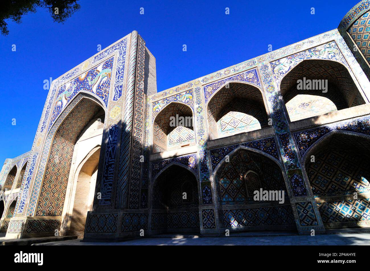 Nodir devonbegi madrasah in Bukhara, Uzbekistan Stock Photo - Alamy