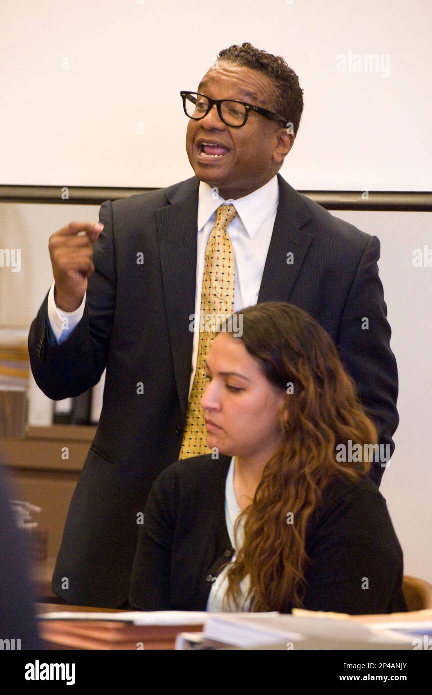 Attorney Kenneth Reed delivers his closing argument in defense of his ...