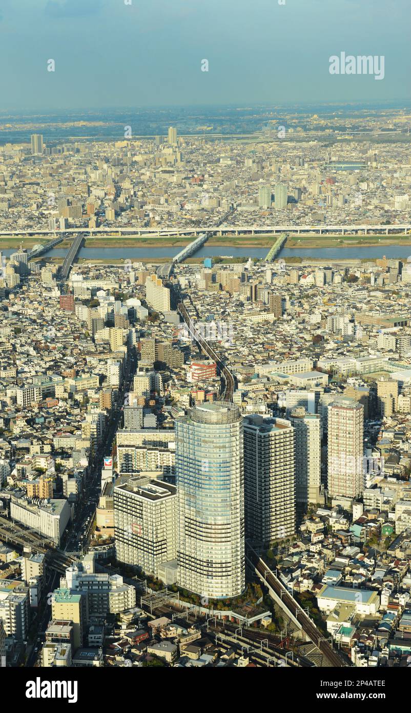Aerial view of Hikifune, Tokyo, Japan Stock Photo - Alamy
