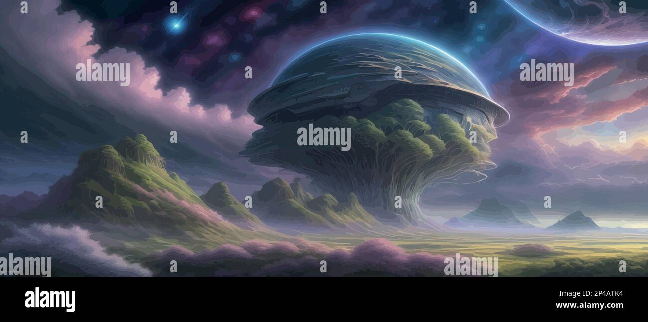 Science tree earth painting hi-res stock photography and images - Alamy