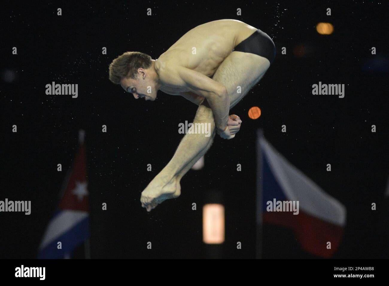 Tom Daley of Britain competes in the final of mens 10-meter platform ...