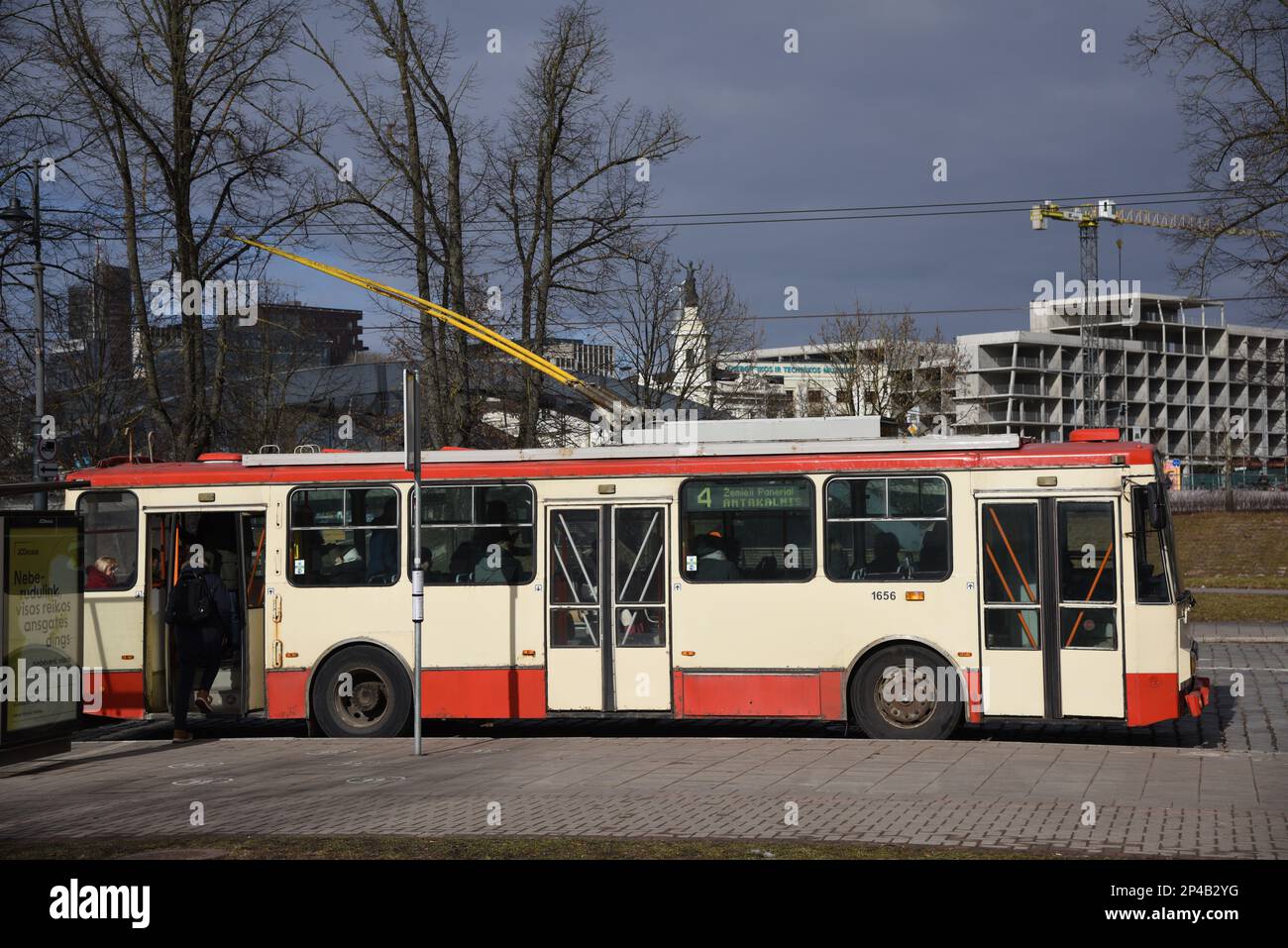 Skoda 14Tr trolleybus Stock Photo - Alamy