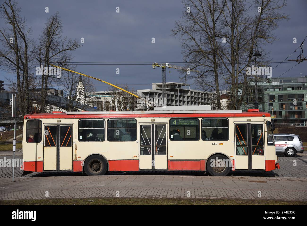 Skoda 14Tr trolleybus Stock Photo - Alamy