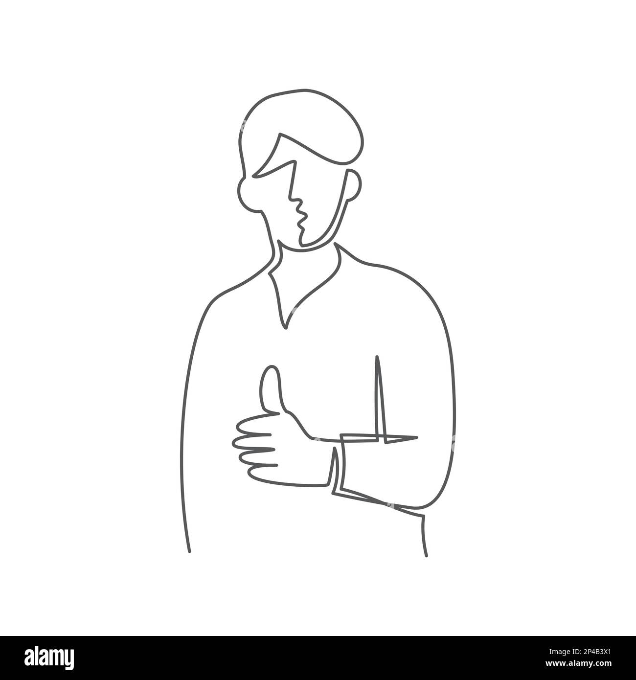 Like icon one line Cut Out Stock Images & Pictures - Alamy