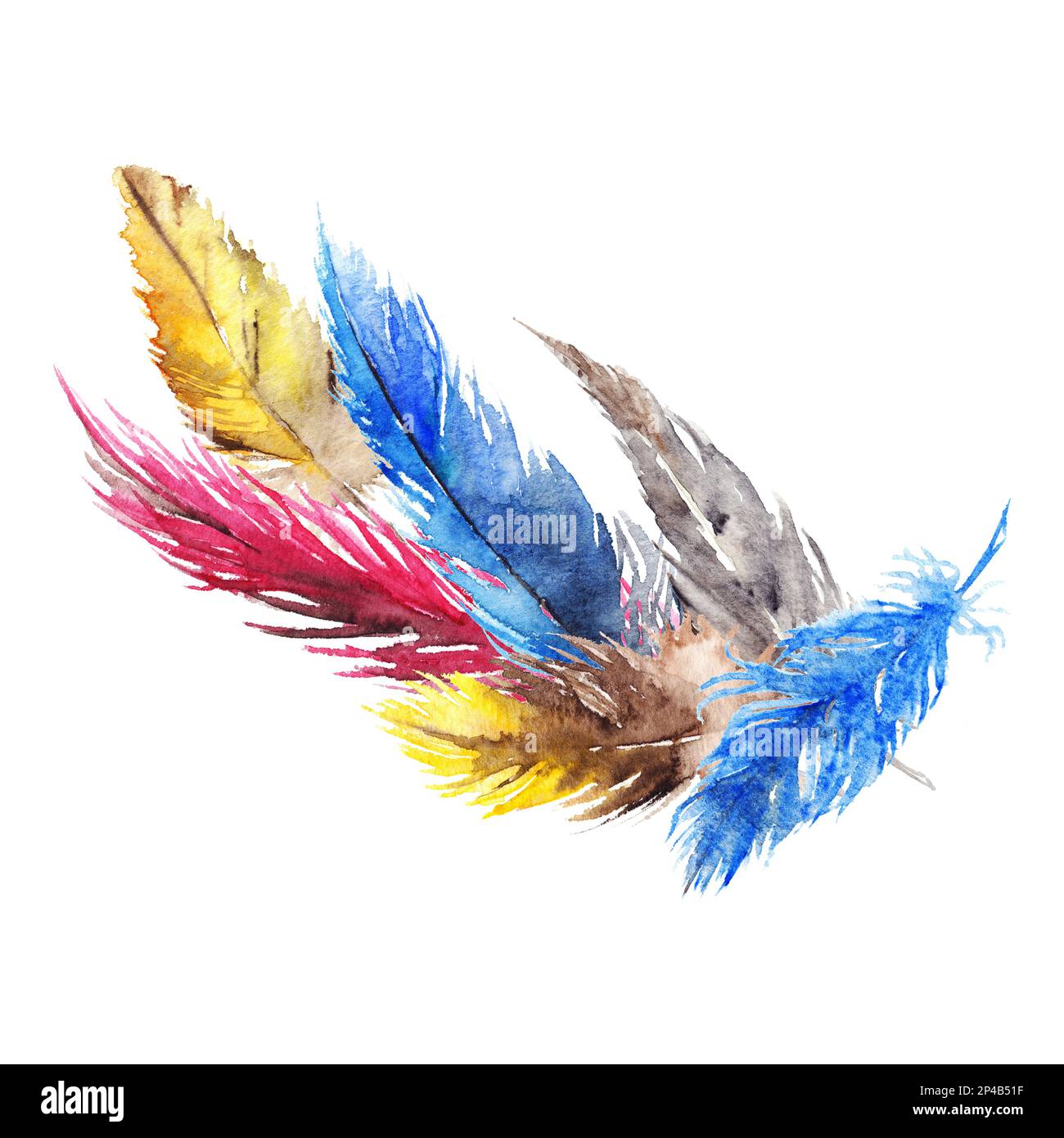 Watercolor folk art fantasy hi-res stock photography and images - Alamy