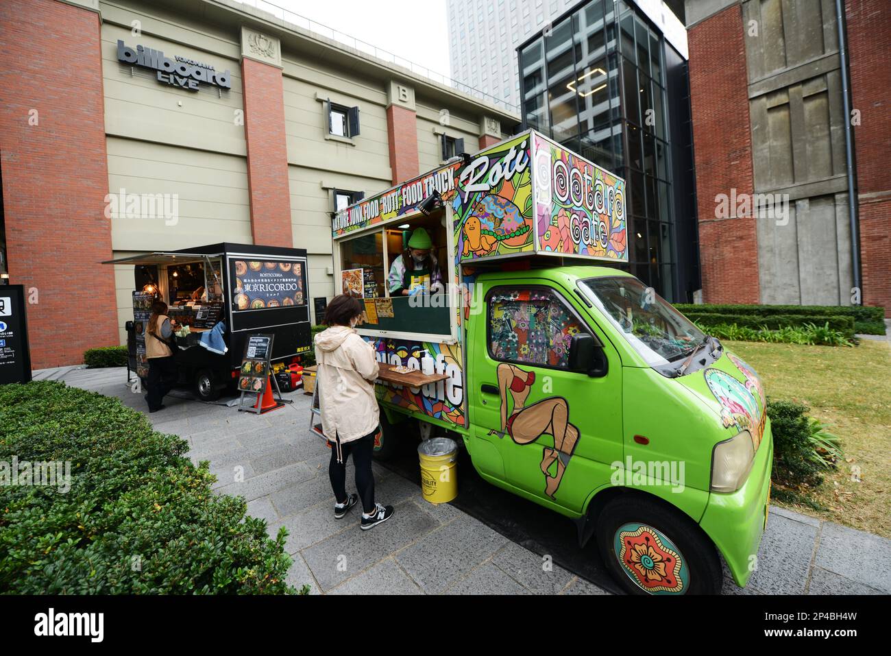 Food trucks in Yokohama, Japan Stock Photo - Alamy