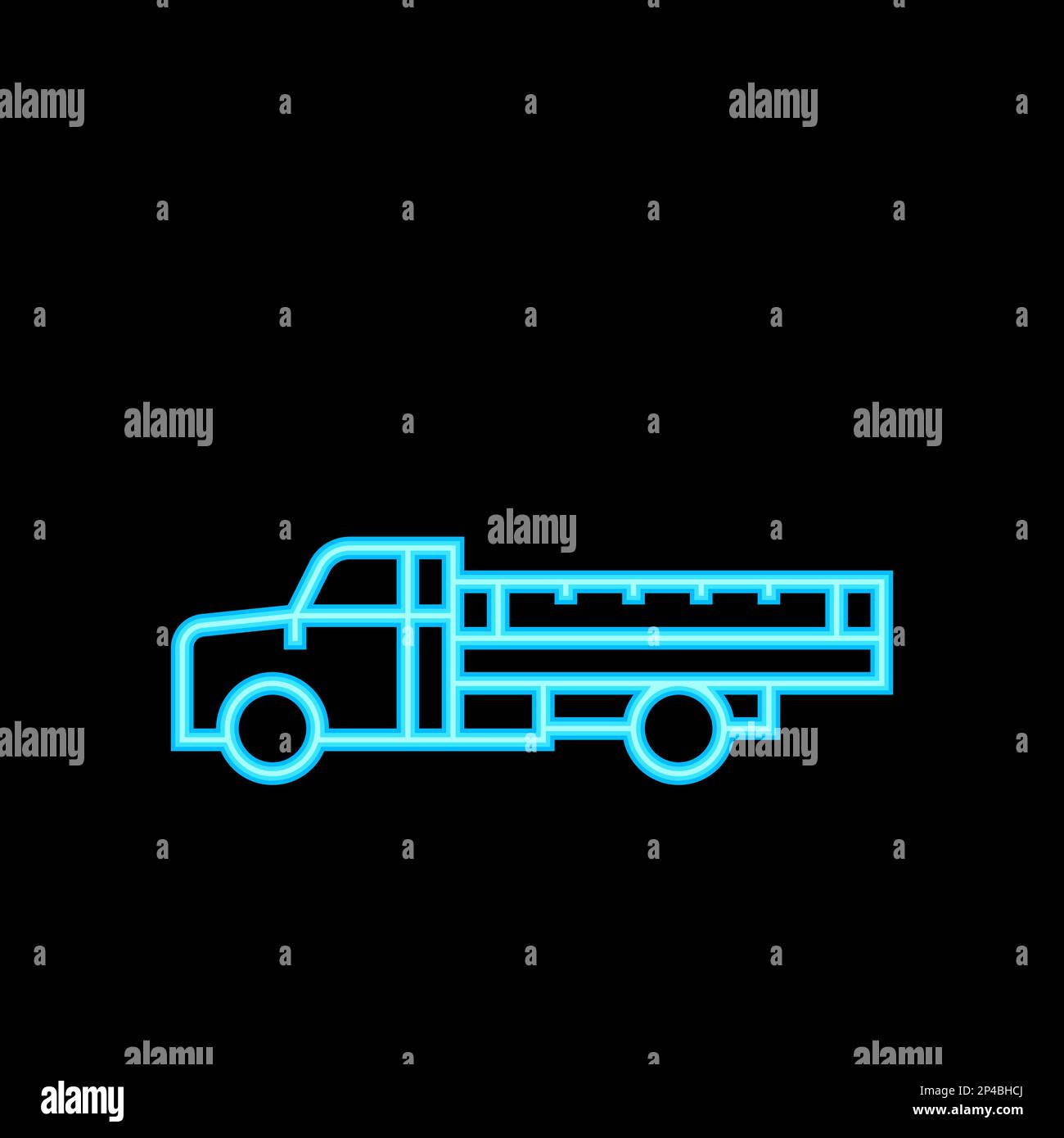 truck farm transport neon glow icon illustration Stock Vector Image ...