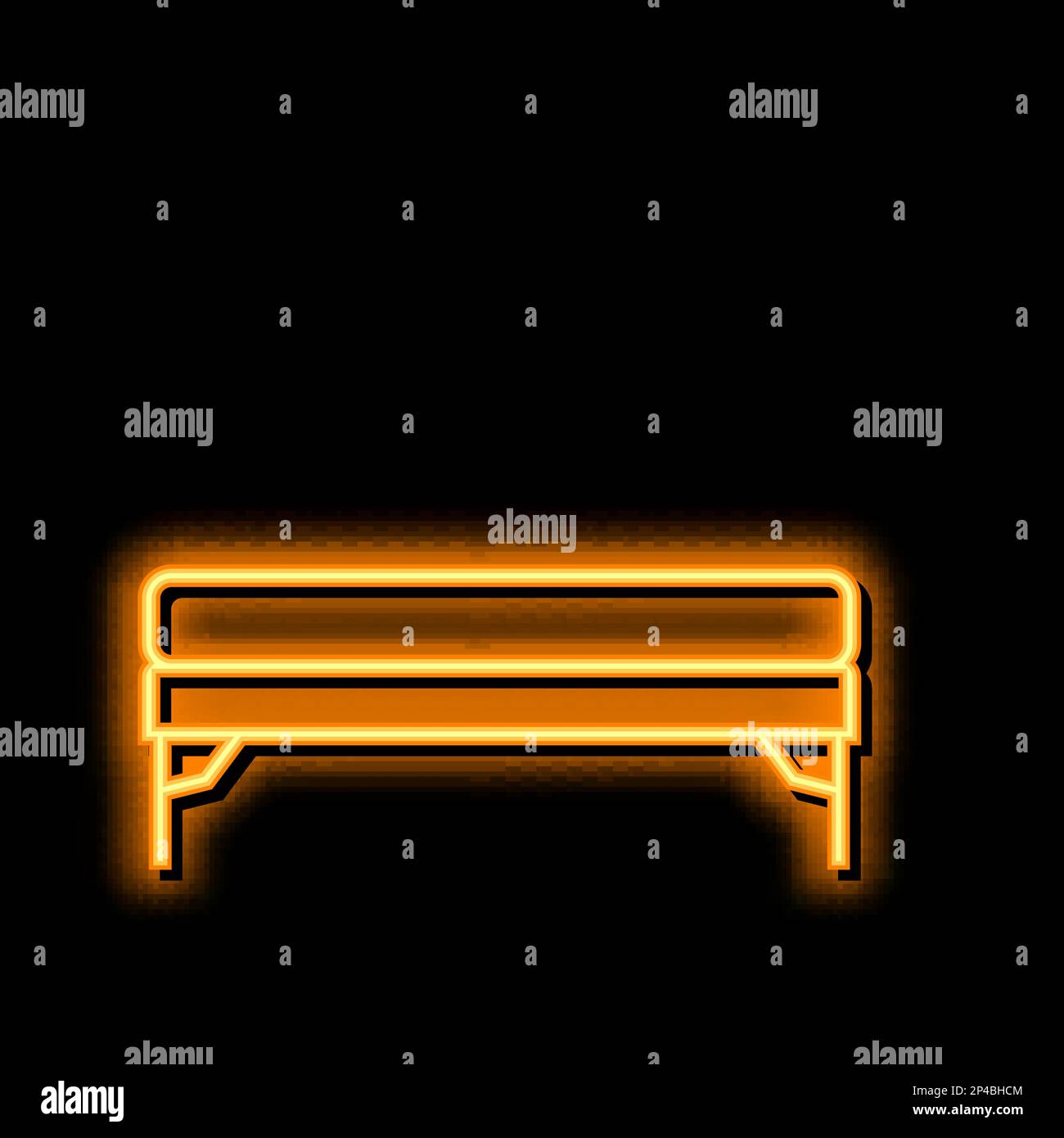 bench bedroom neon glow icon illustration Stock Vector Image & Art - Alamy