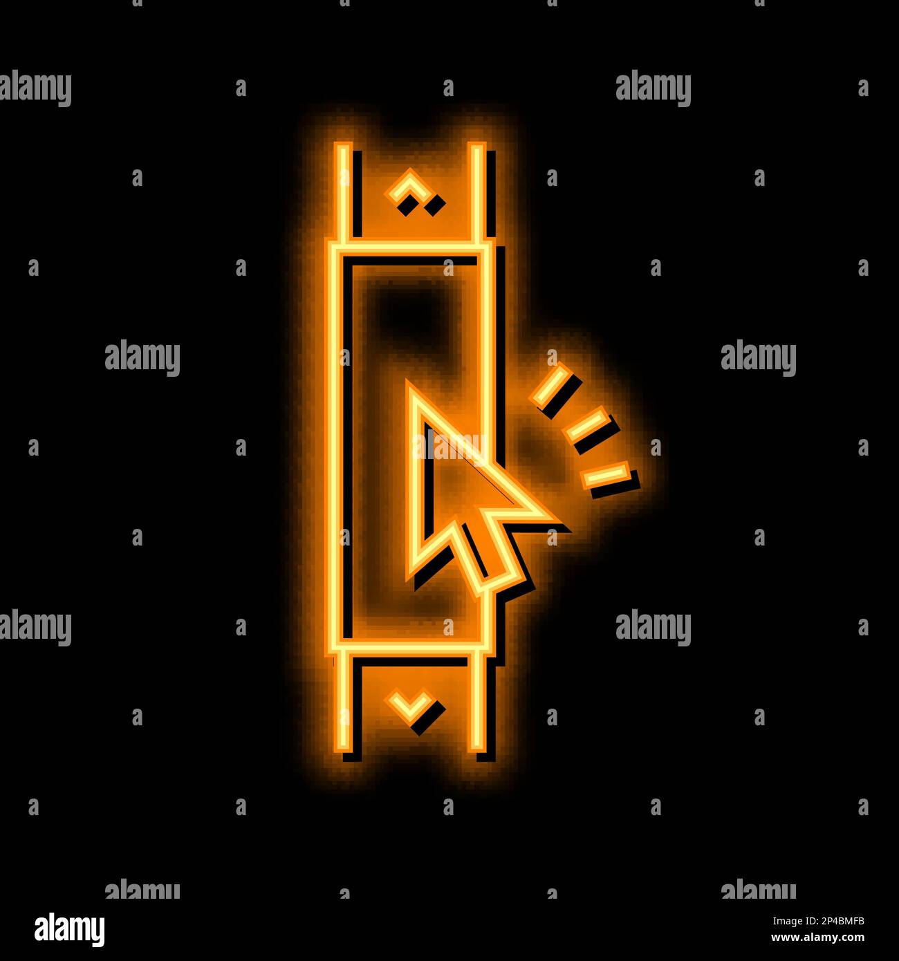 Touch screen computer scrolling Stock Vector Images - Alamy