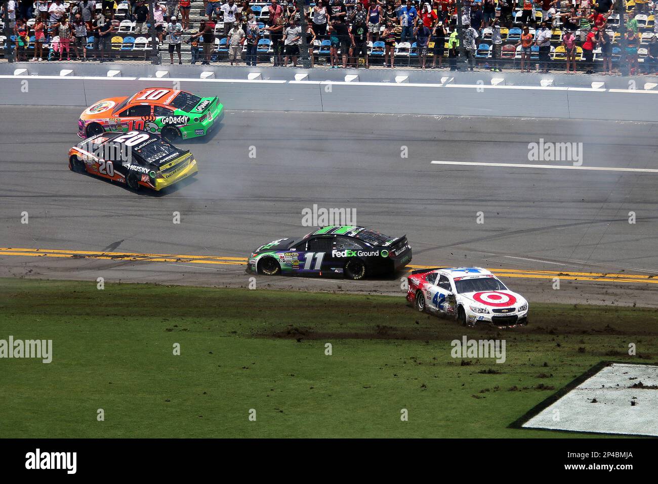 NASCAR Sprint Cup drivers Danica Patrick (10), Matt Kenseth (20), Kyle ...