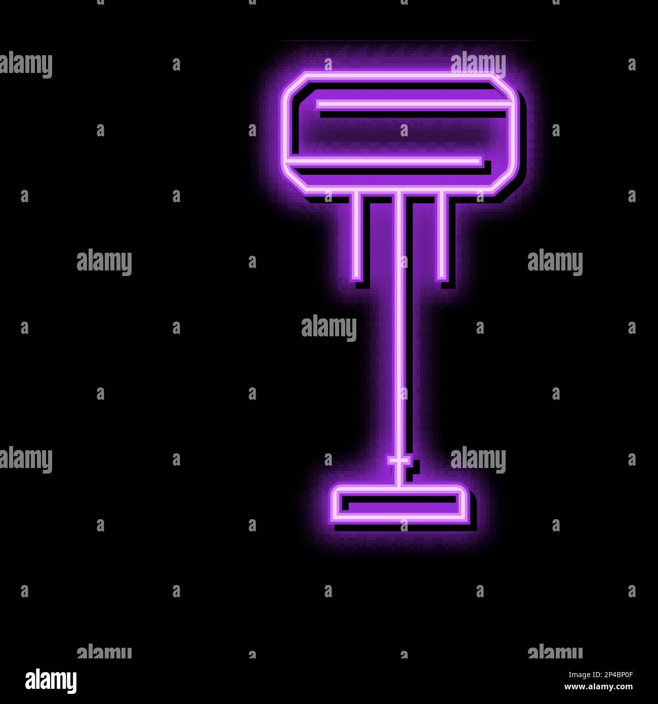 modern table lamp neon glow icon illustration Stock Vector Image & Art ...