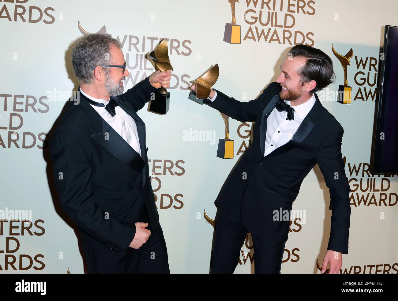 Elijah Aron, Patrick Metcalf arrives at The 2023 Writers Guild Awards ...