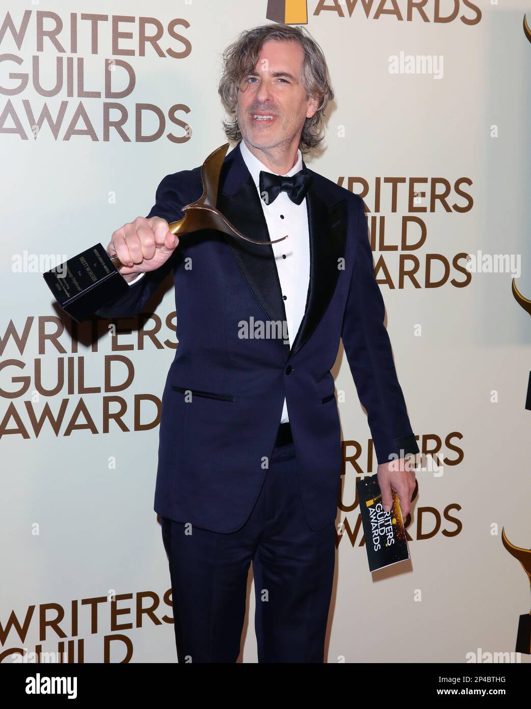 Brett Morgen arrives at The 2023 Writers Guild Awards Press Room held ...