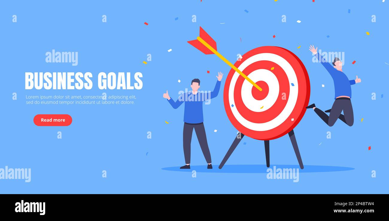 Goal achievement business concept sport target icon and arrow in the ...
