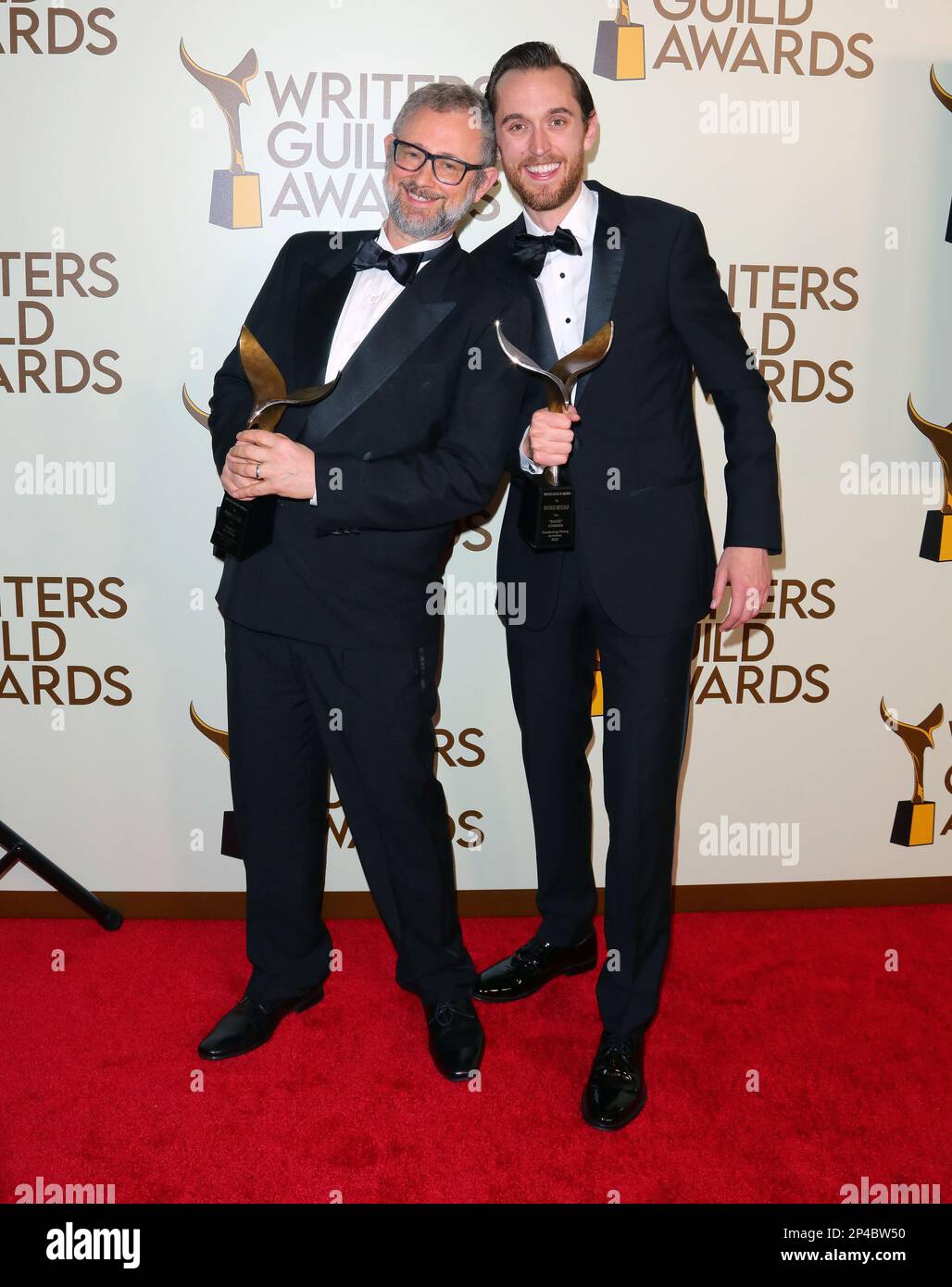 Elijah Aron, Patrick Metcalf arrives at The 2023 Writers Guild Awards ...