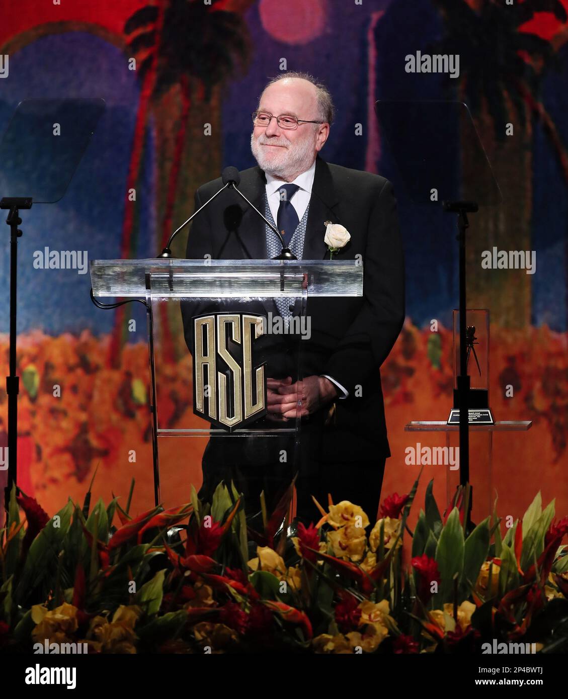 Cinematographer Charlie Lieberman, ASC accepts the 'Presidents ...