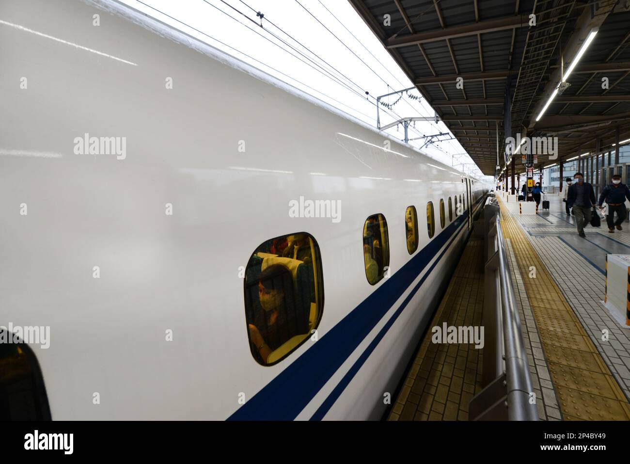 Shinkansen Bullet train at the Shin-Yokohama station, Japan Stock Photo - Alamy