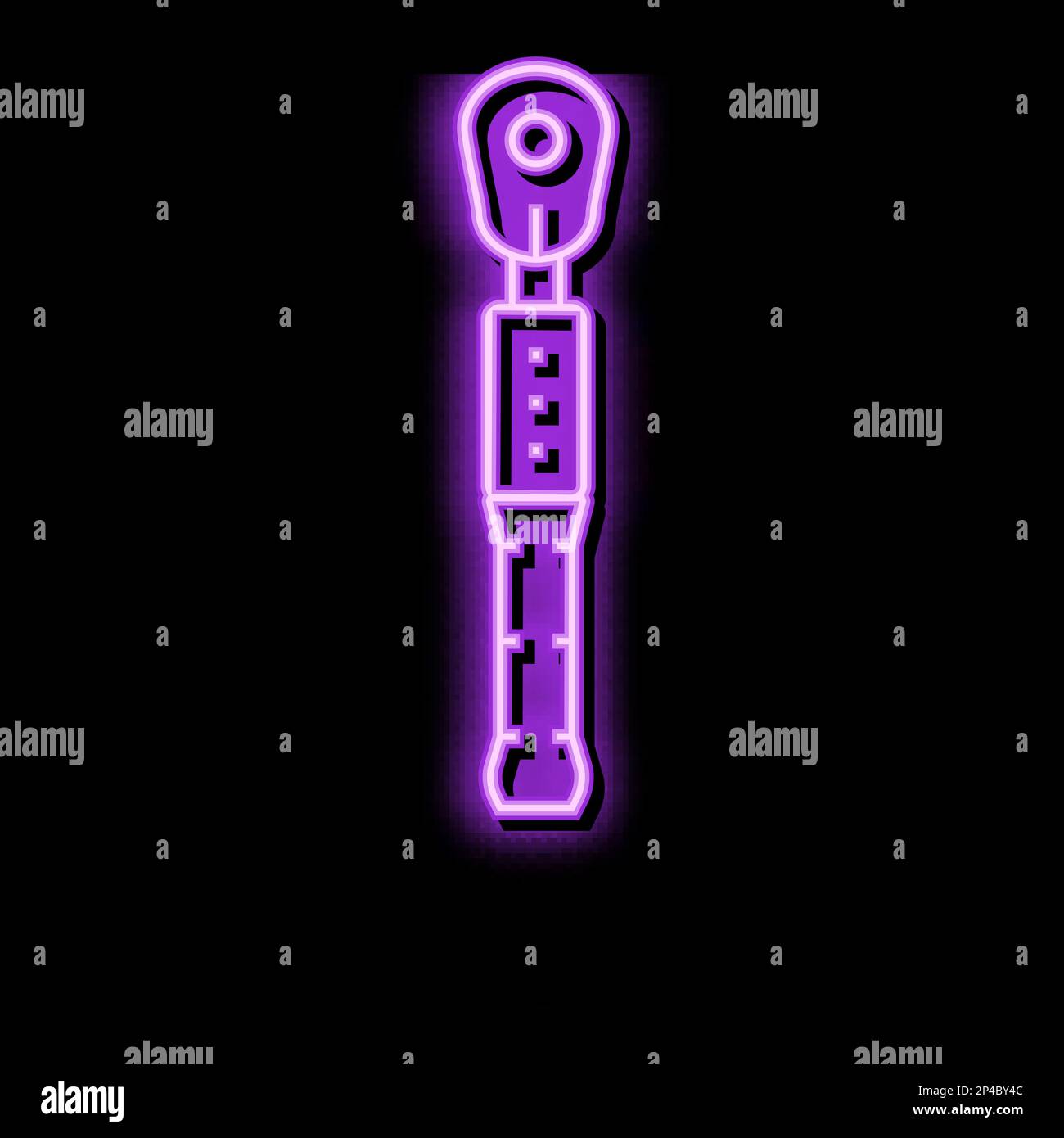 torque wrench tool neon glow icon illustration Stock Vector Image & Art ...
