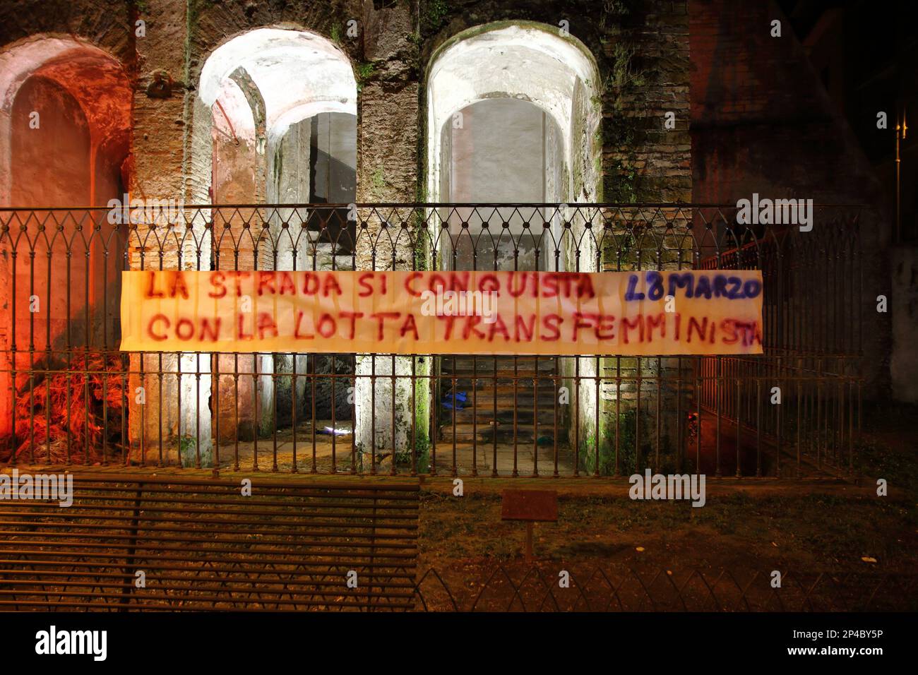 Nocera Inferiore, Salerno, Italy. 4th Mar, 2023. In Piazzetta Petrosini ...