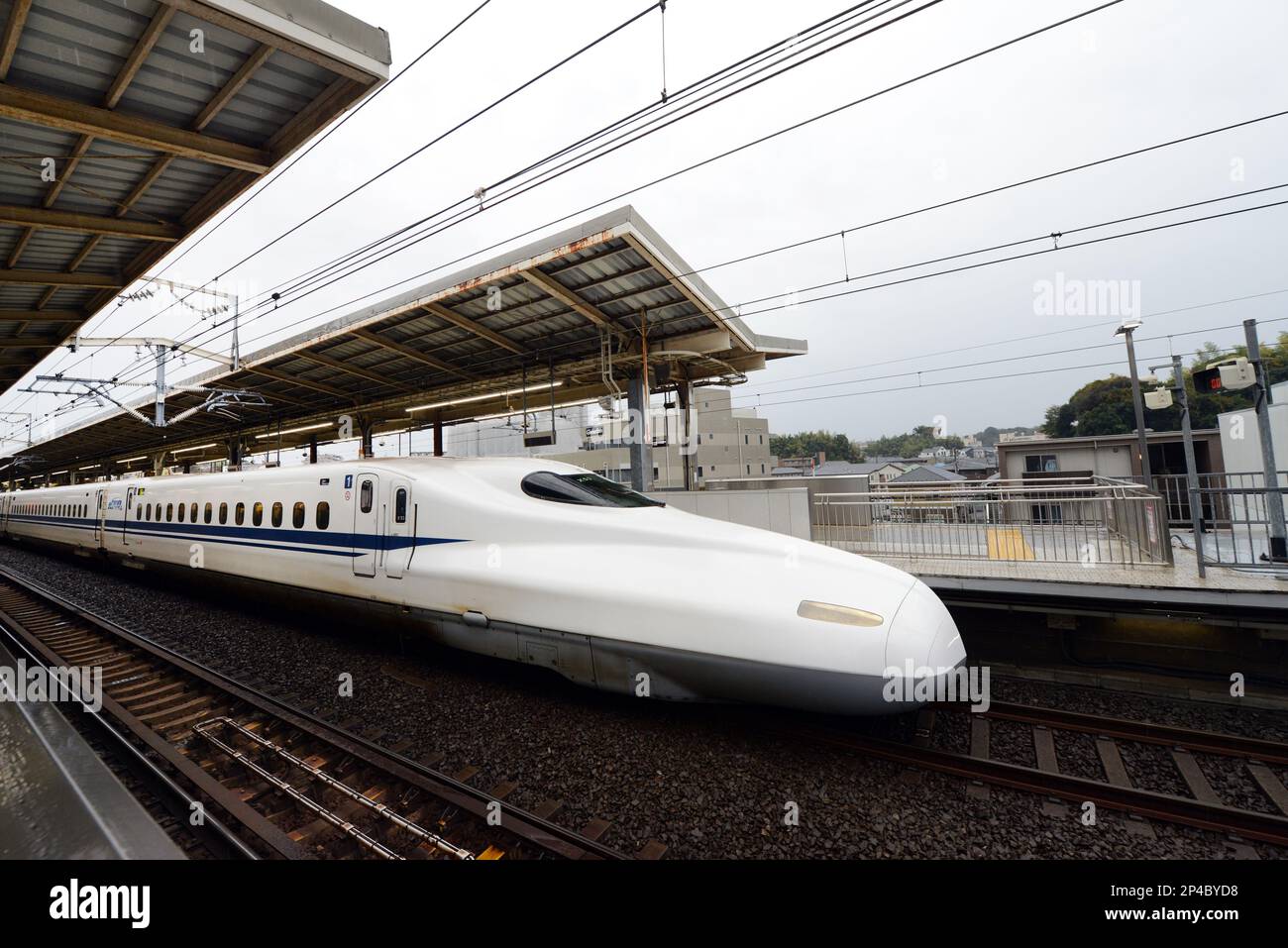 Shinkansen Bullet train at the Shin-Yokohama station, Japan Stock Photo - Alamy