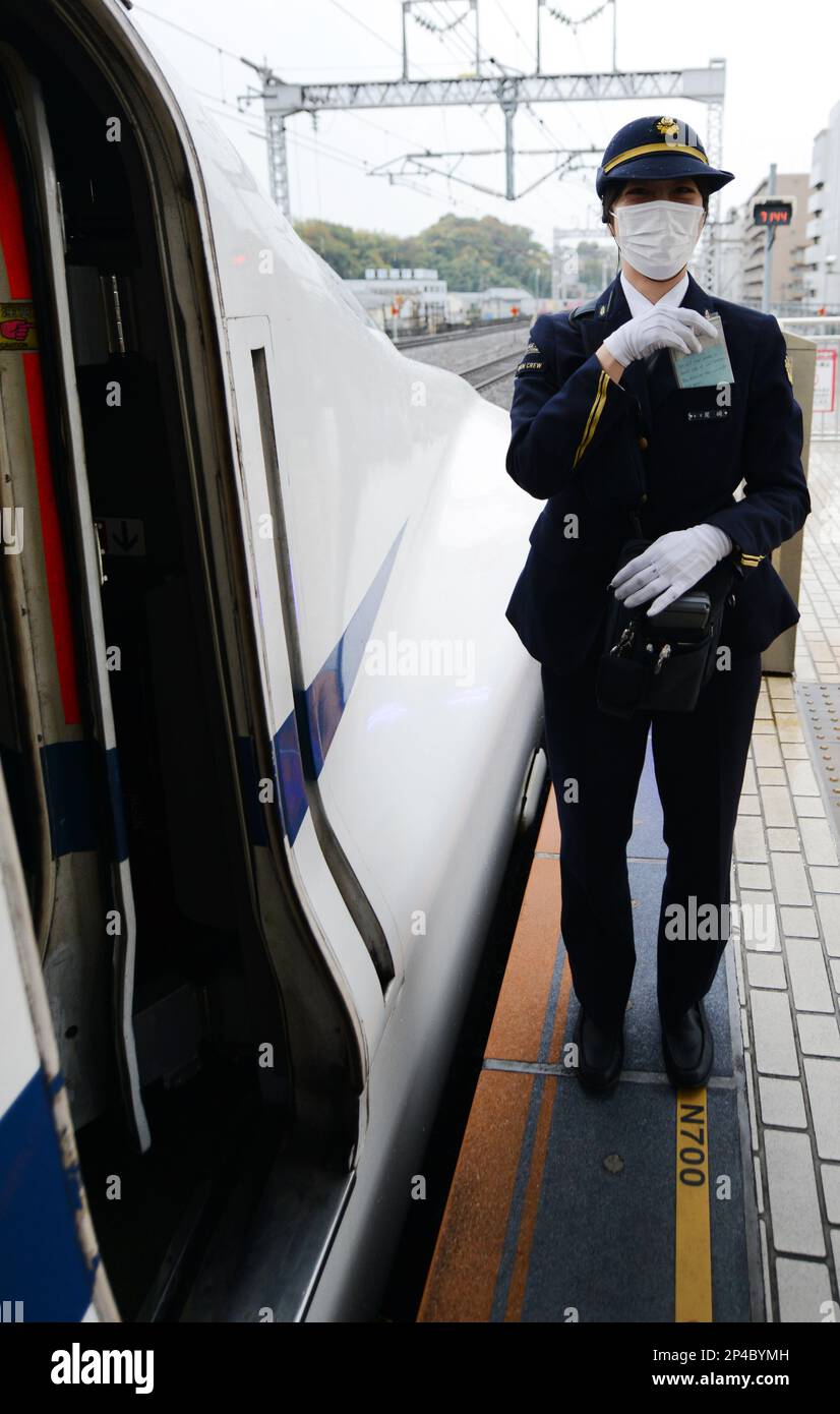 Shinkansen Bullet train at the Shin-Yokohama station, Japan Stock Photo - Alamy