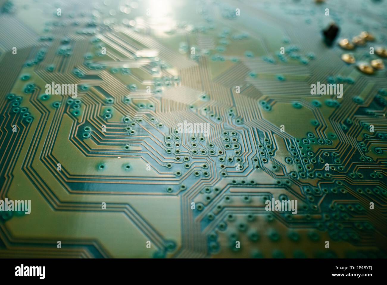 Electronic circuit board closeup. Electronic motherboard card. Circuitry and close-up on ...