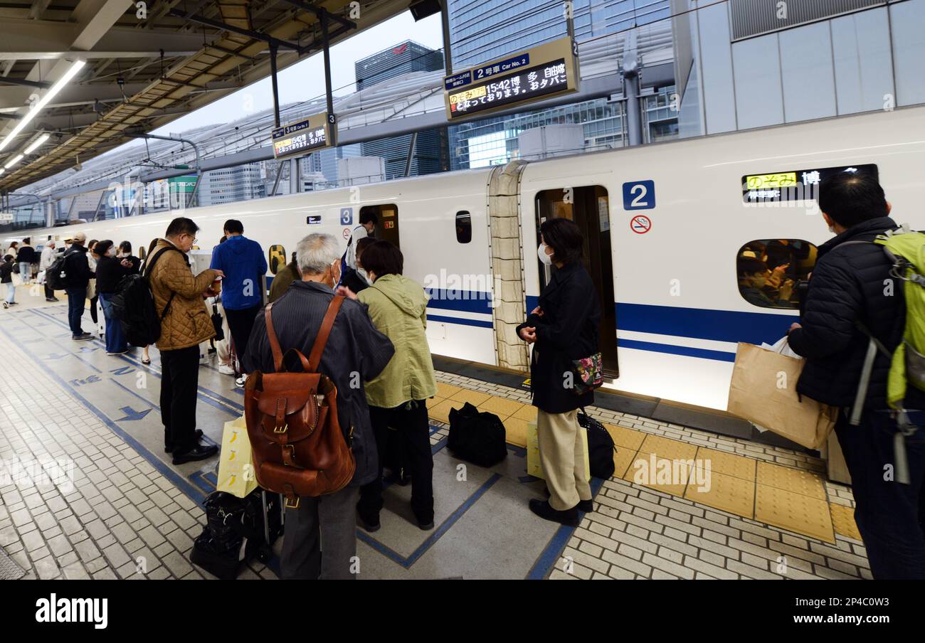 Shinkansen Bullet train at the Shin-Yokohama station, Japan Stock Photo - Alamy